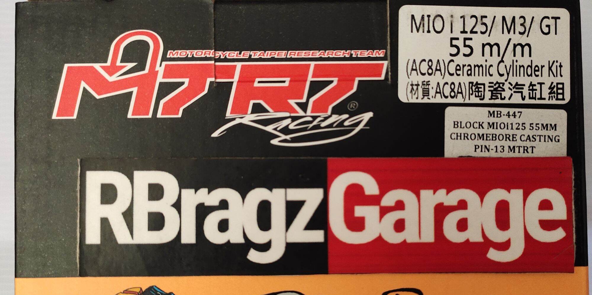 MTRT 55mm / 59mm Chromebore Cylinder Block Set w/ Casting Dome, w ...