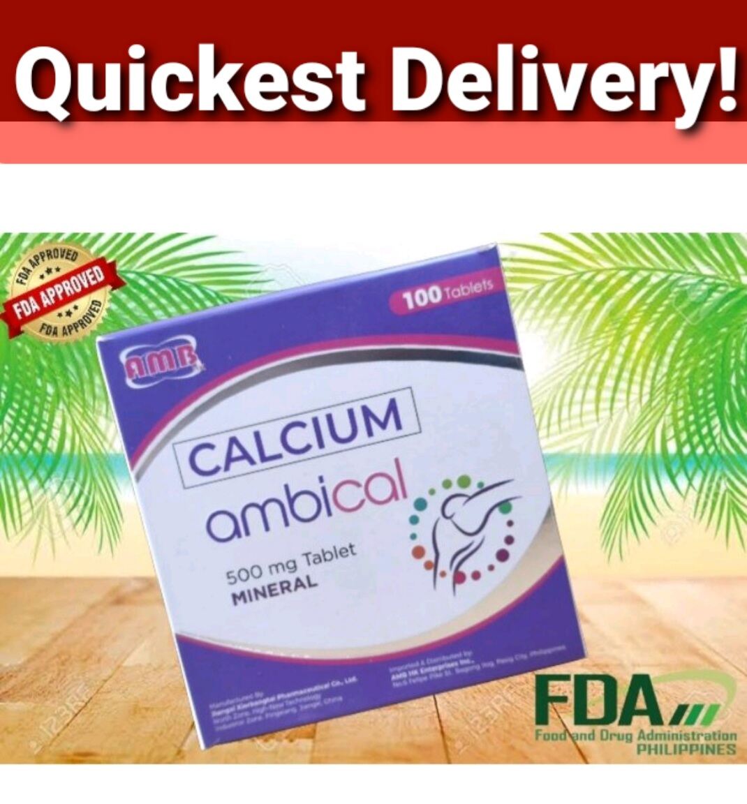 AMBICAL Calcium 500mg. FDA approved. Expiry 2024 | Lazada PH