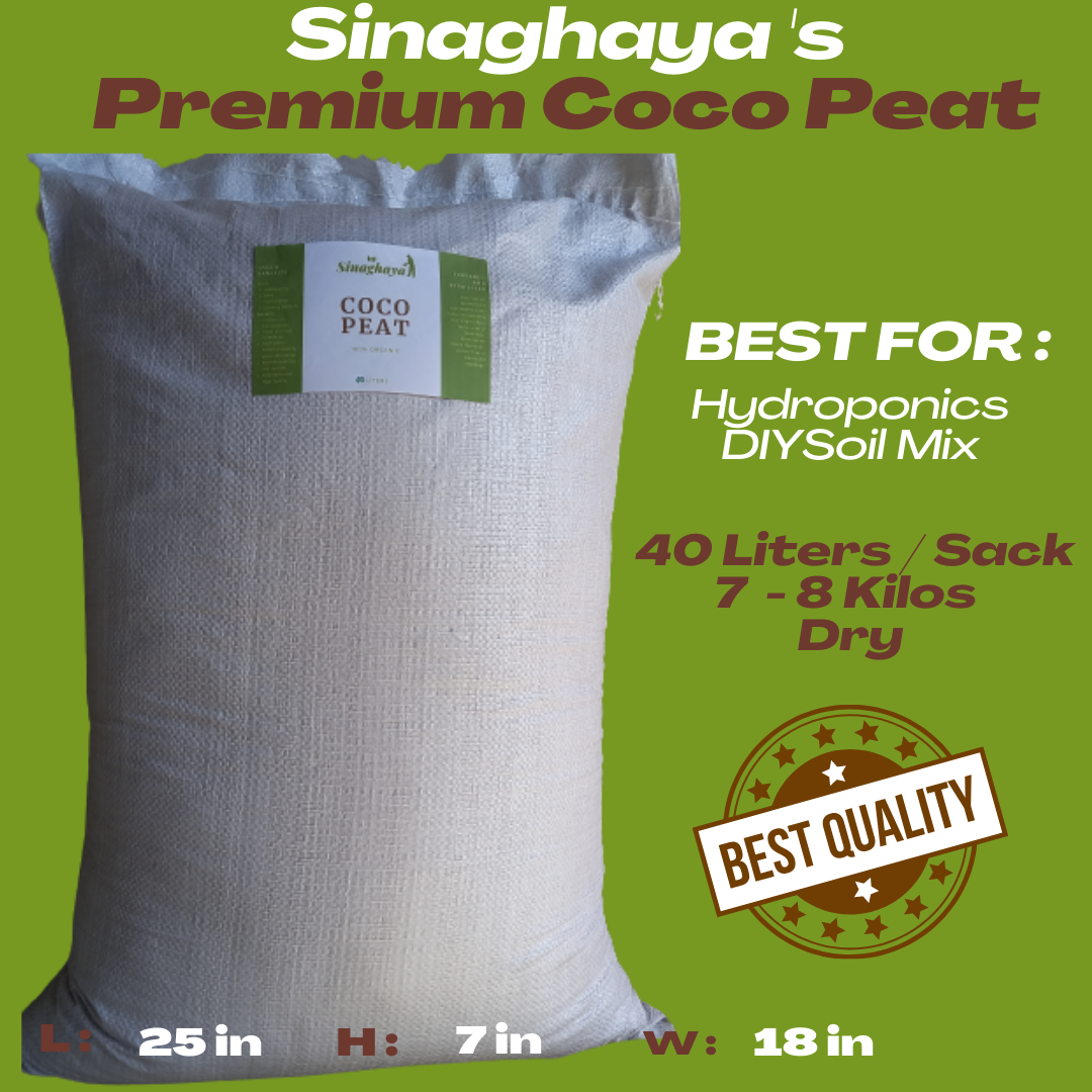 Sinaghaya Premium Coco Peat 40 Liters per Sack | Coco Peat per Sako ...