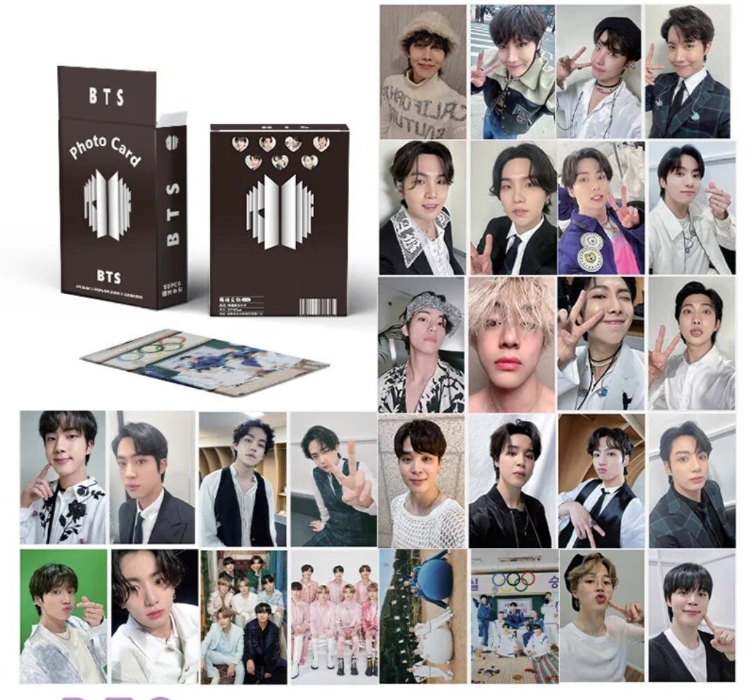 BTS Holographic Photocards TINGI/5PCS/with freebies | Lazada PH