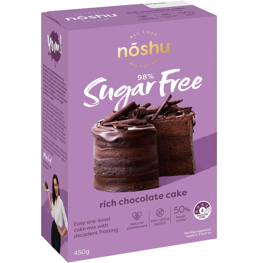 Noshu 98% Cake Mix Rich Chocolate Sugar Free -450g | Lazada PH