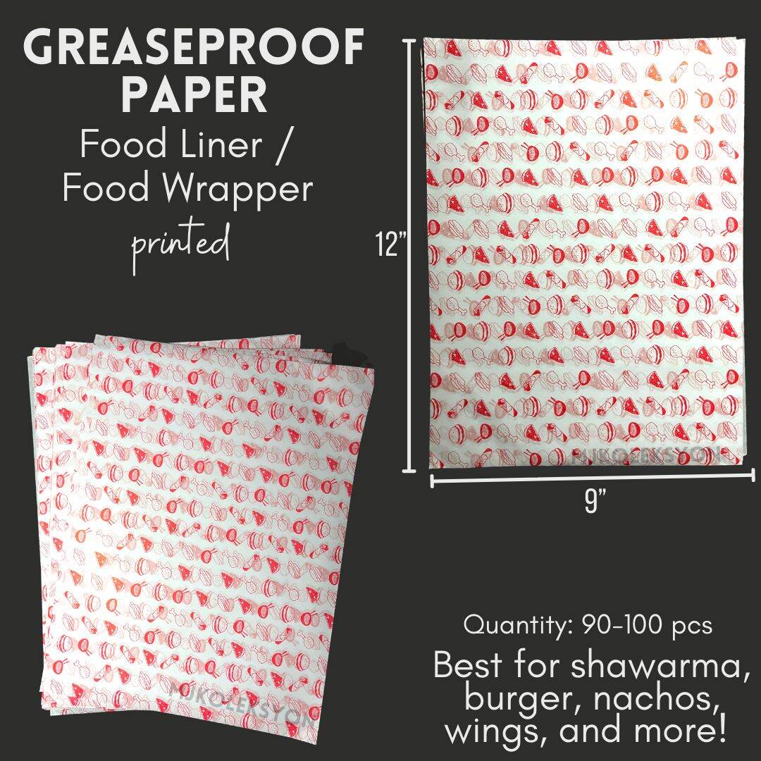 GreaseProof paper Food Liner Wrapper for shawarma burger nachos ...