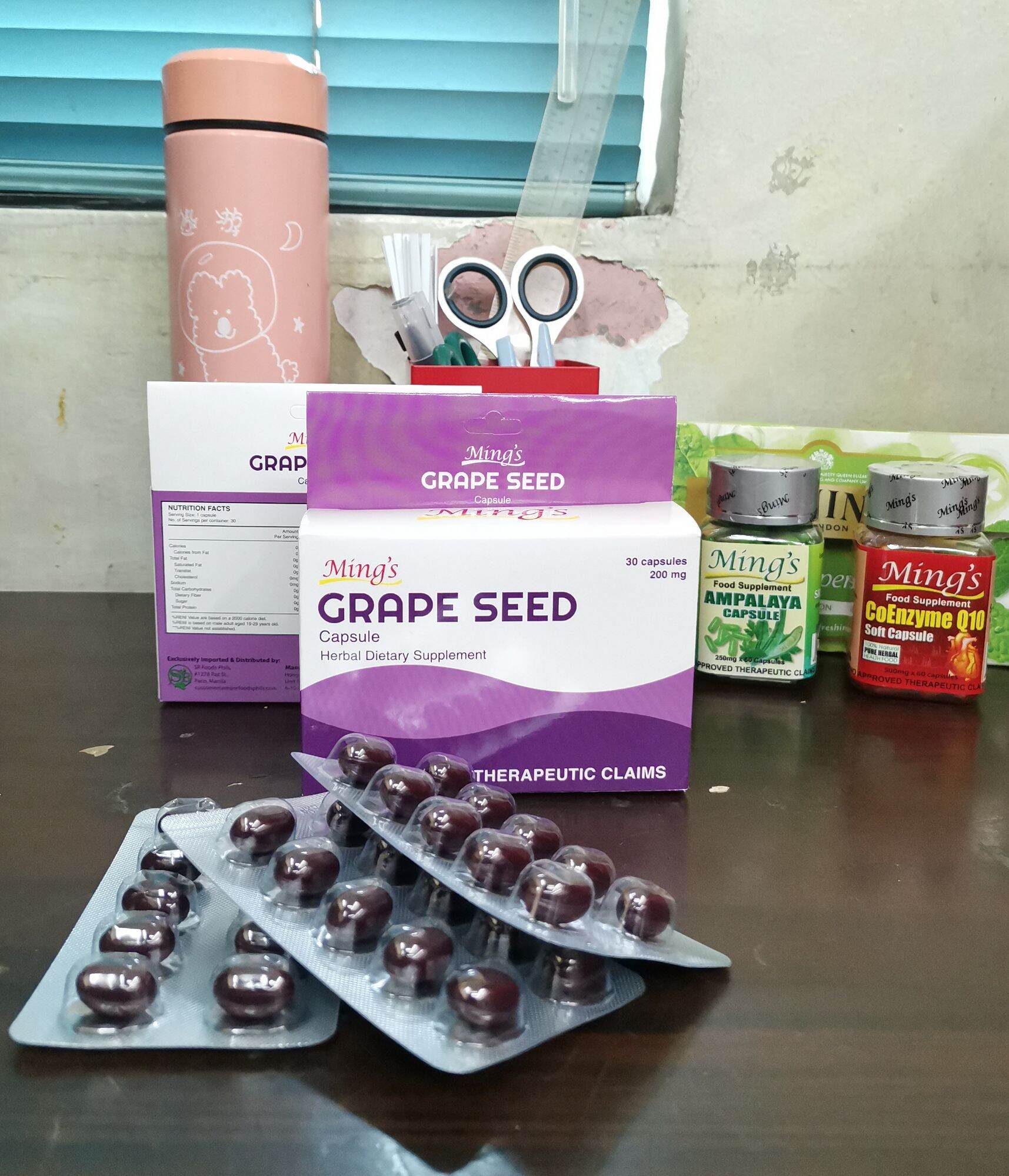 Ming's Grape Seed Soft Gel Capsule 200mg x 30's | Lazada PH