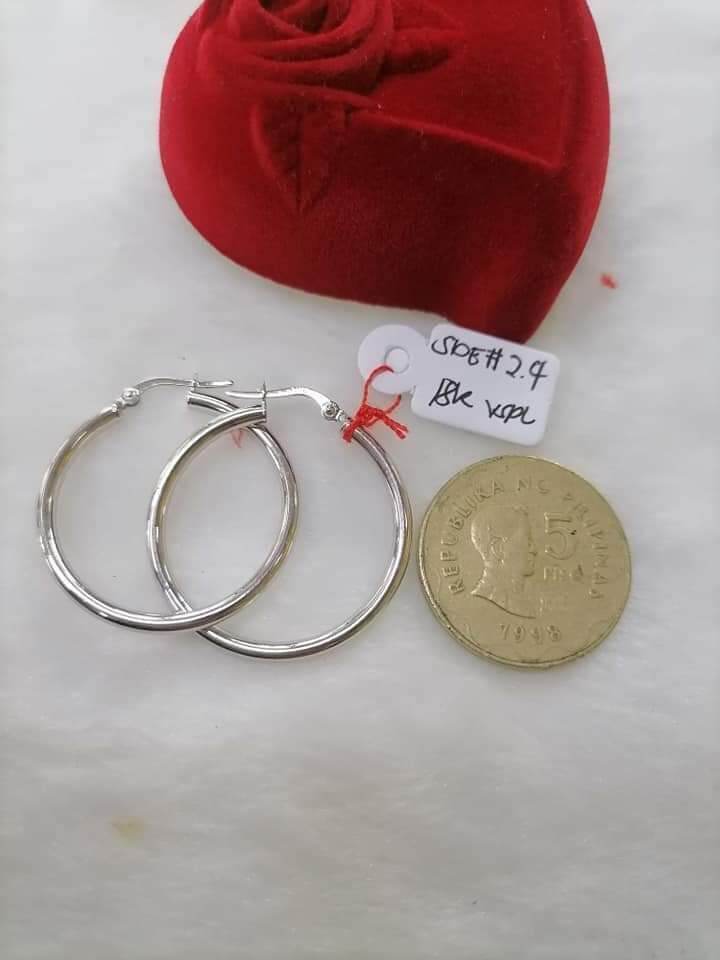 COD 18K Saudi Gold Loop Earrings 100% Guaranteed pawnable | Lazada PH