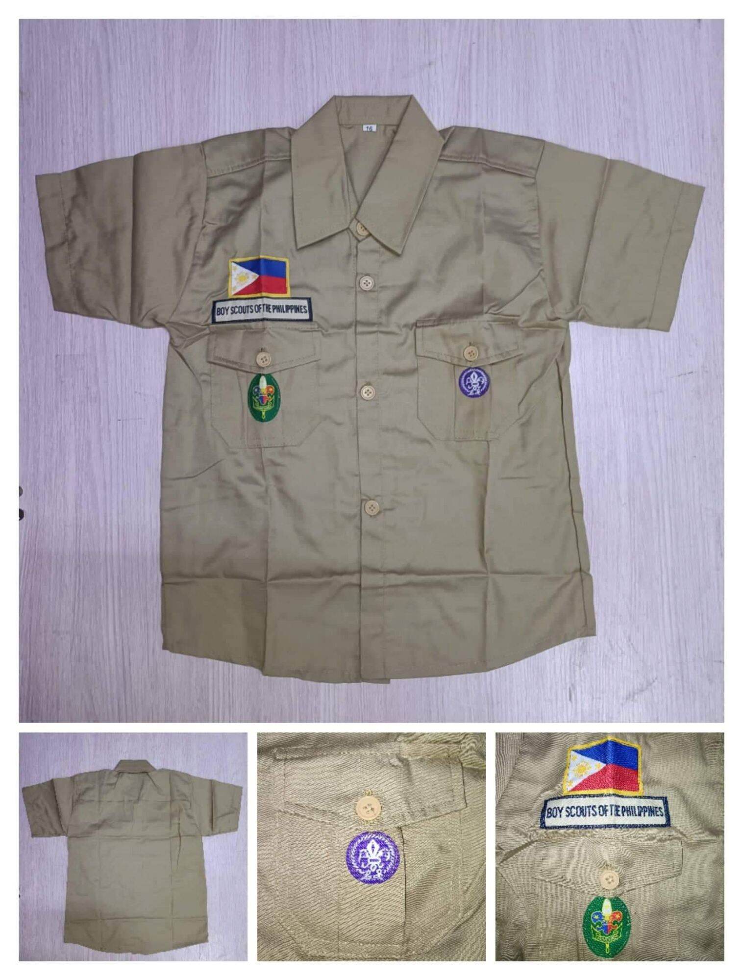 Bsp polo with patches | Lazada PH