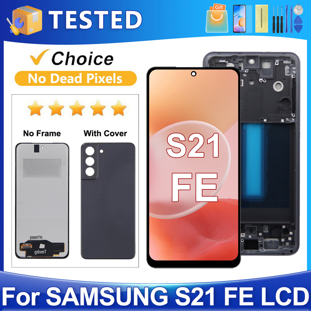 For Samsung S21 FE 5G Tested S21FE 5G G990B G990U G990W LCD Display ...