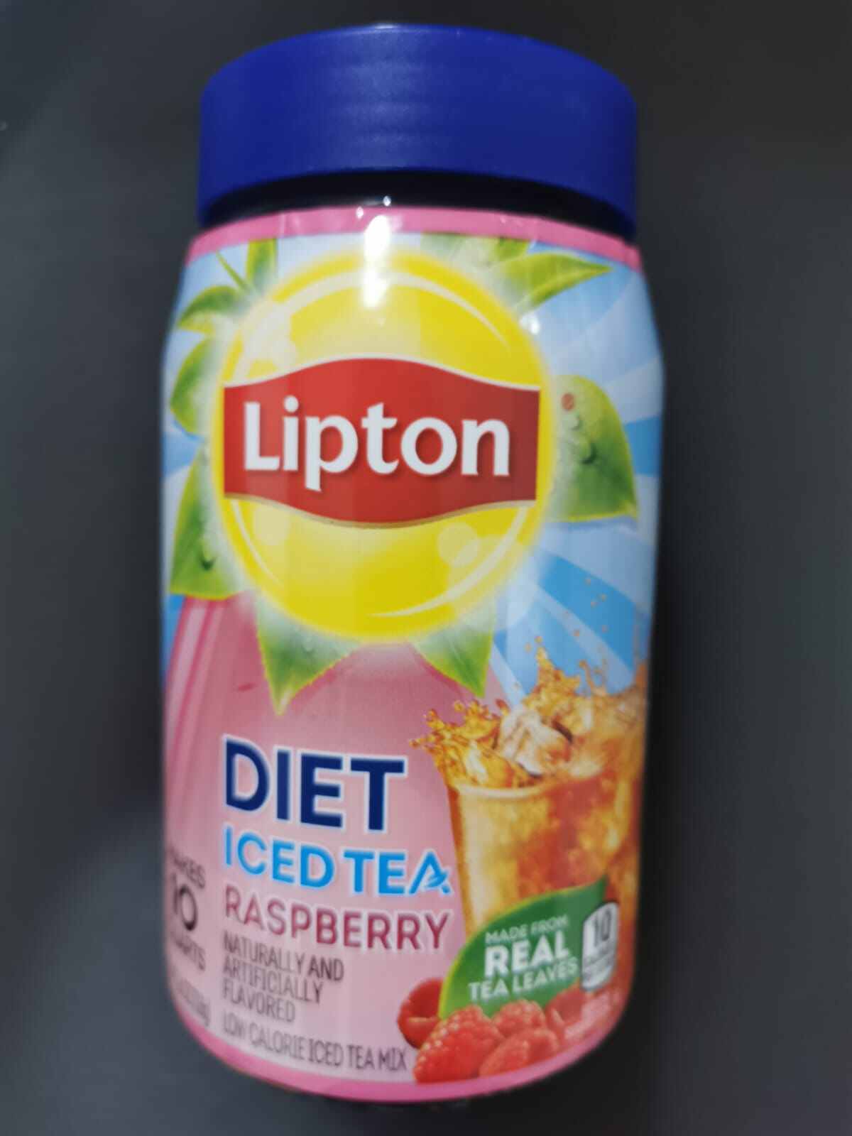 Lipton No Sugar Iced Tea Mix Raspberry 85g (3Oz) Makes 10 Quarts ...