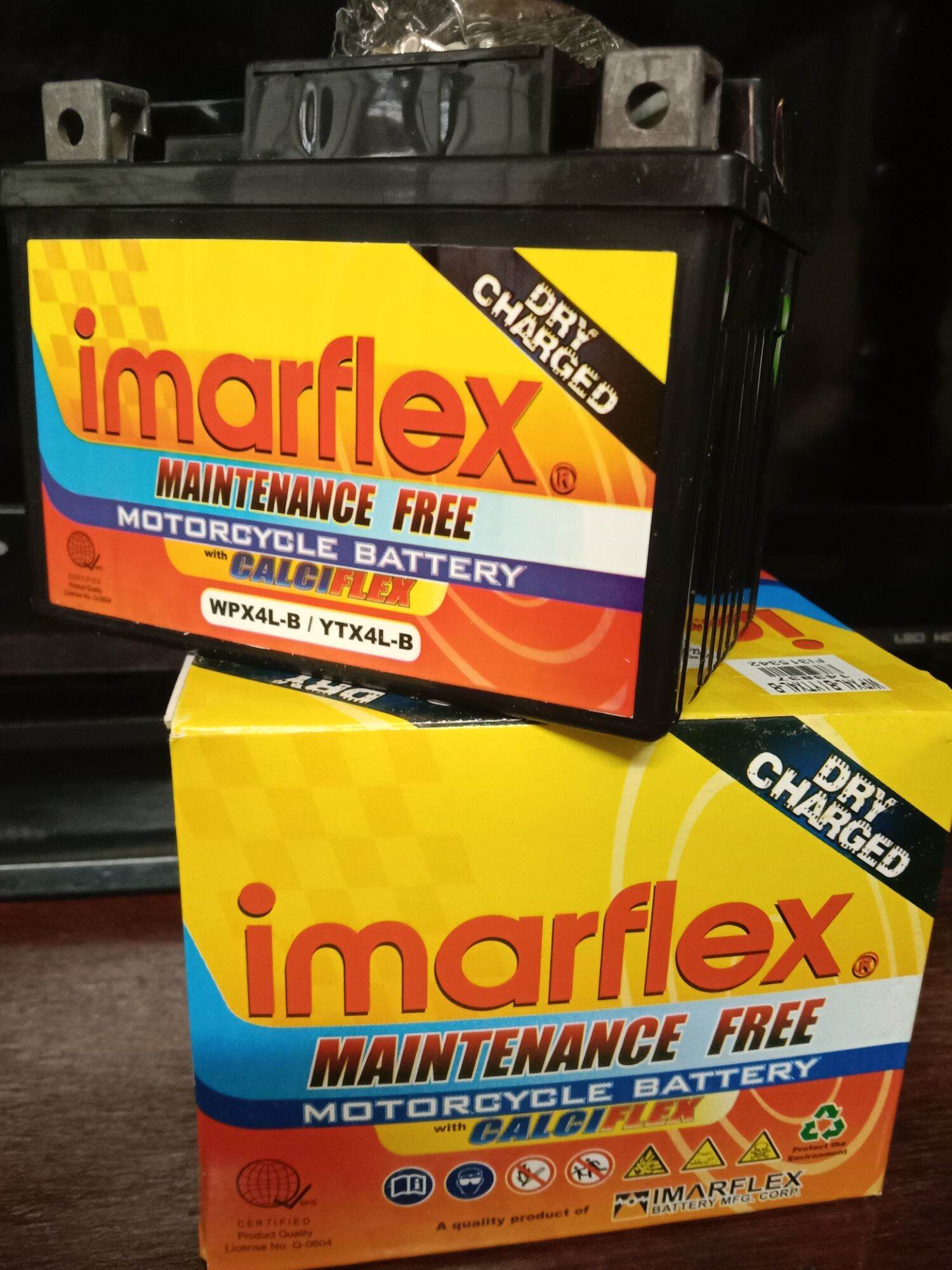 Imarflex motorcycle battery WPX4L-B / YTX4L-B | Lazada PH