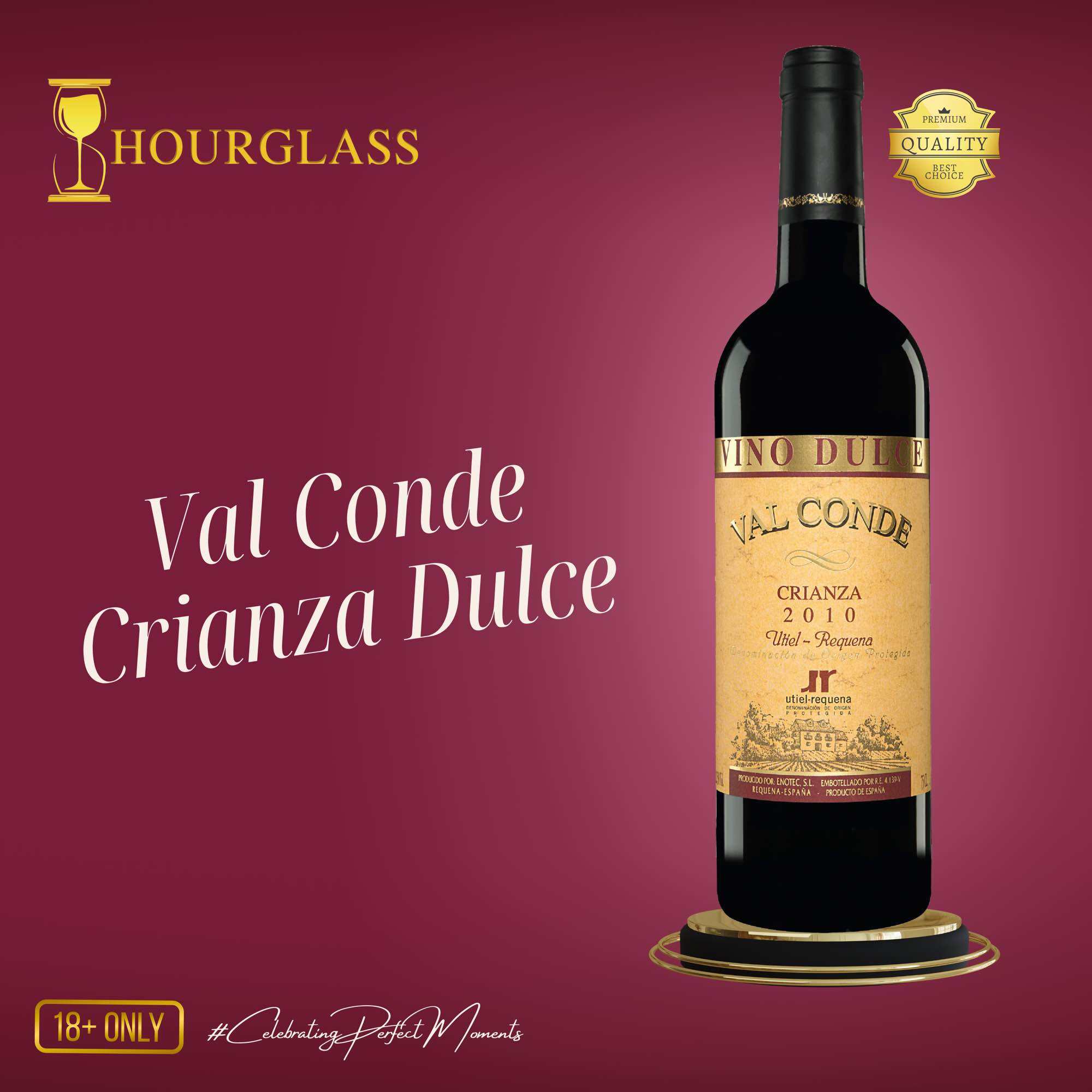 Val Conde Crianza Dulce 750ml | Utiel, Requena, Spain | Spanish Red ...