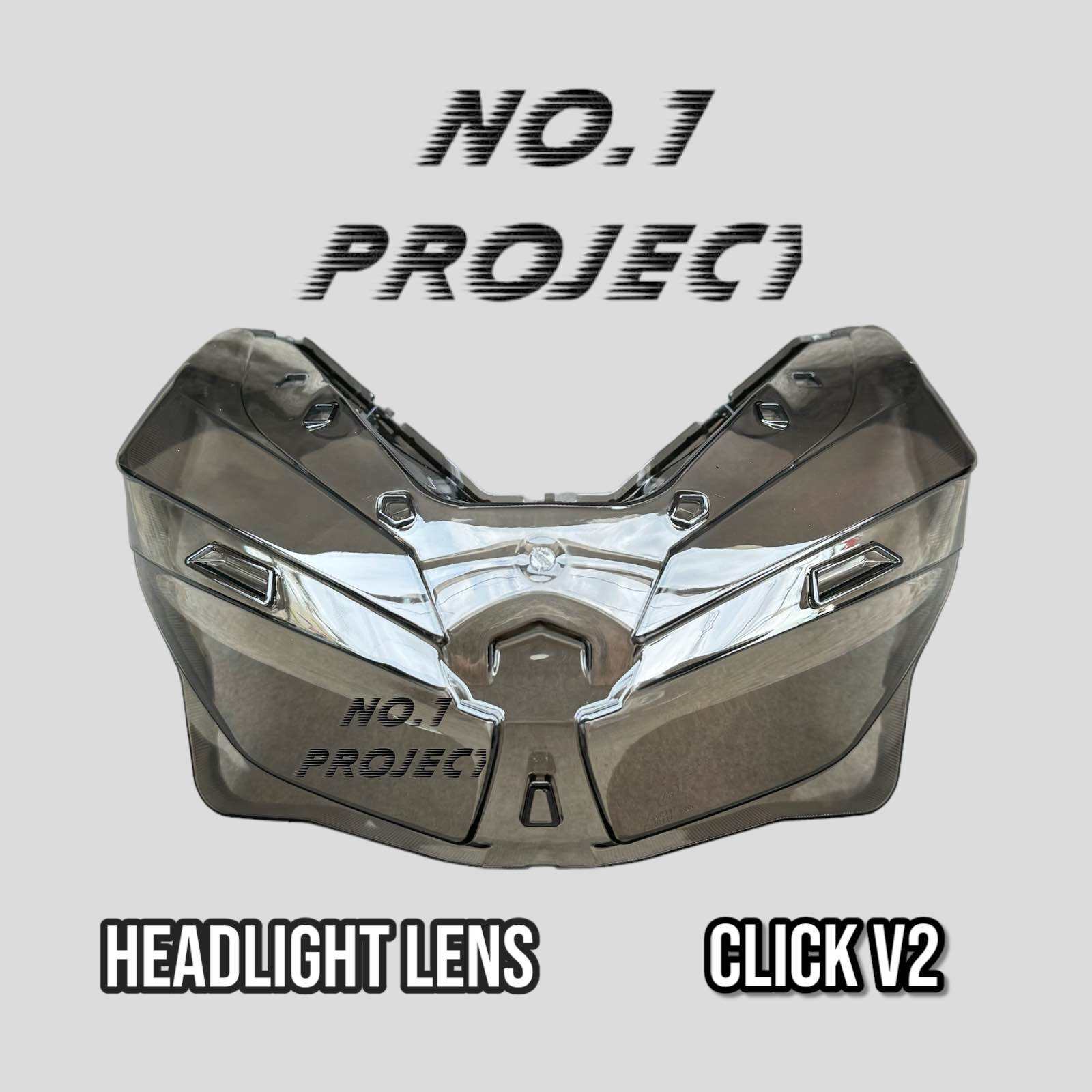 HONDA CLICK V3 / CLICK V2 125i/150i HEADLIGHT LENS(CLEAR SMOKEVERSION 2 ...