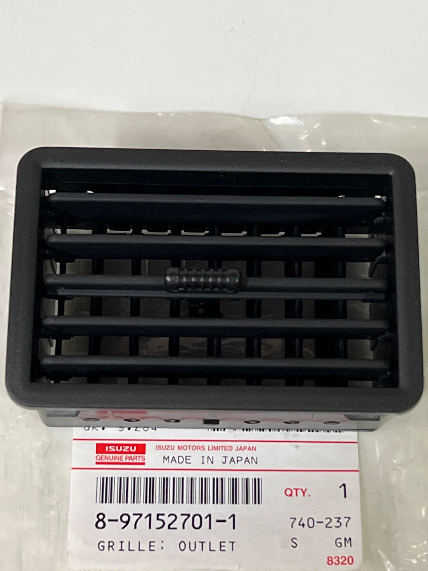 Genuine Isuzu Aircon Vent Grille(Black) for Isuzu Crosswind, TFR, Fuego ...