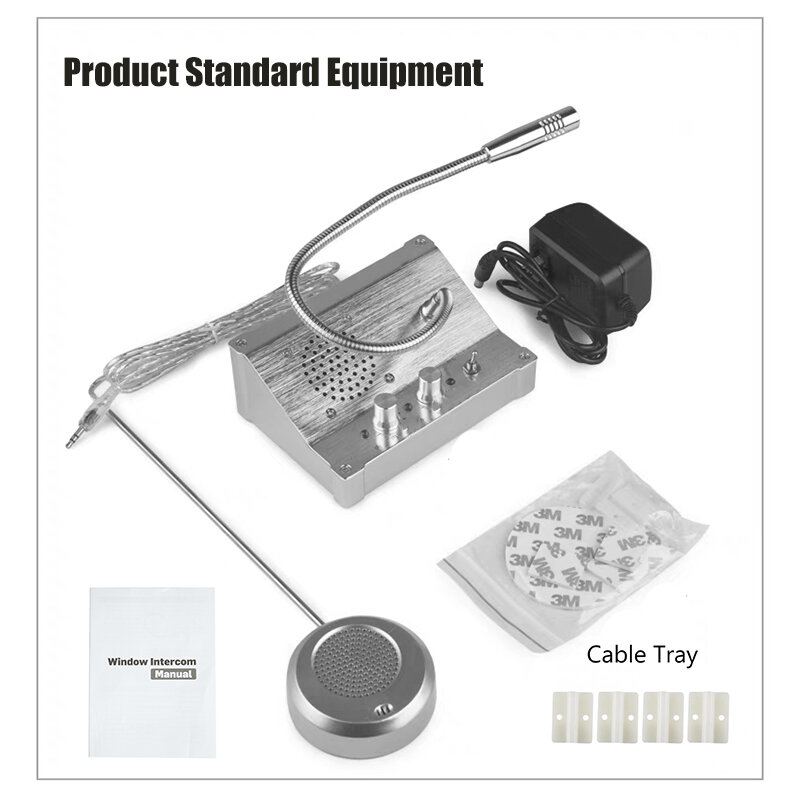 ⚡3W⚡ 2 Way Window Intercom System ; Speaker System Anti-Interference ...