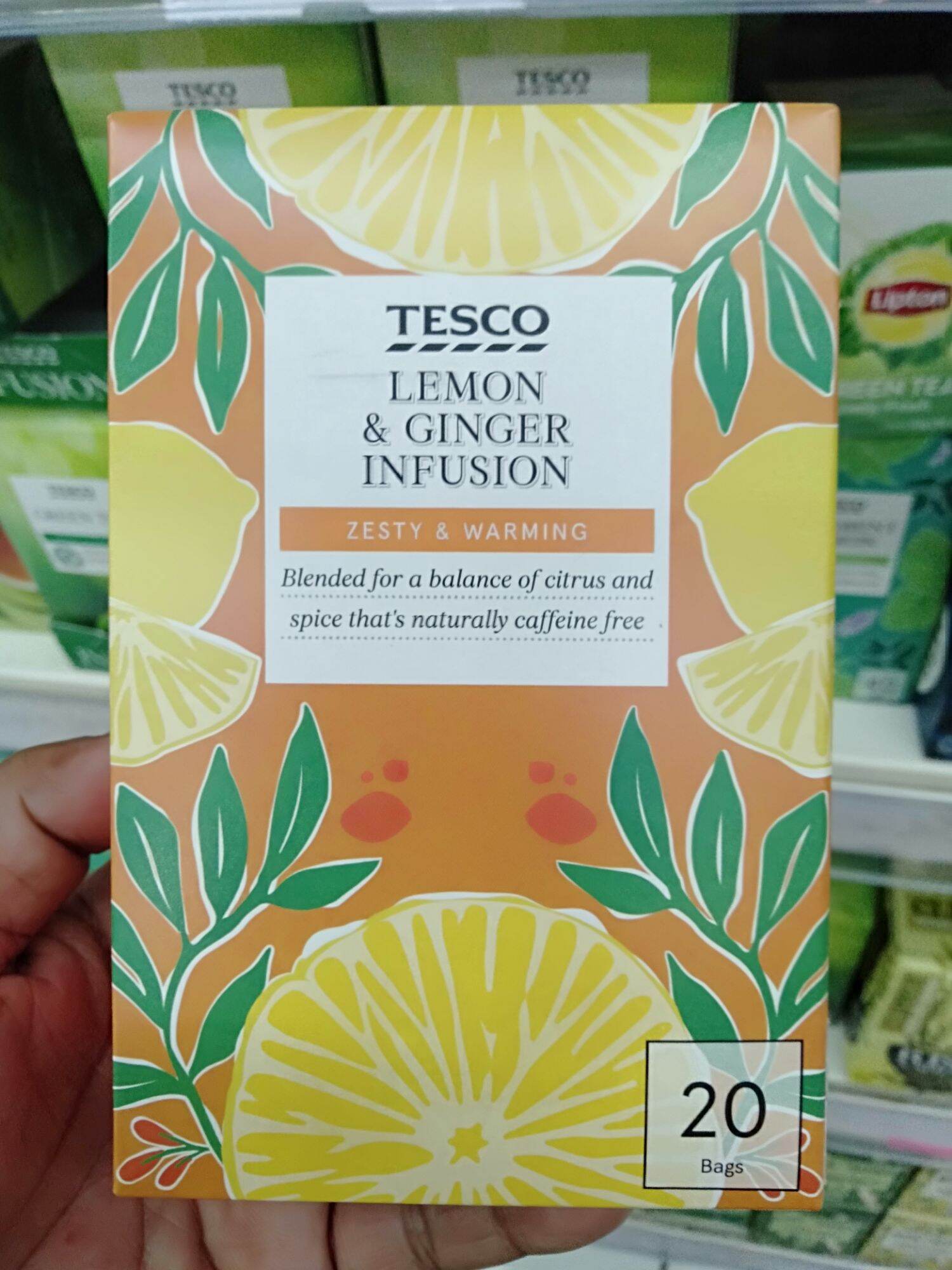 Tesco Lemon & Ginger Infusion 20bags | Lazada PH