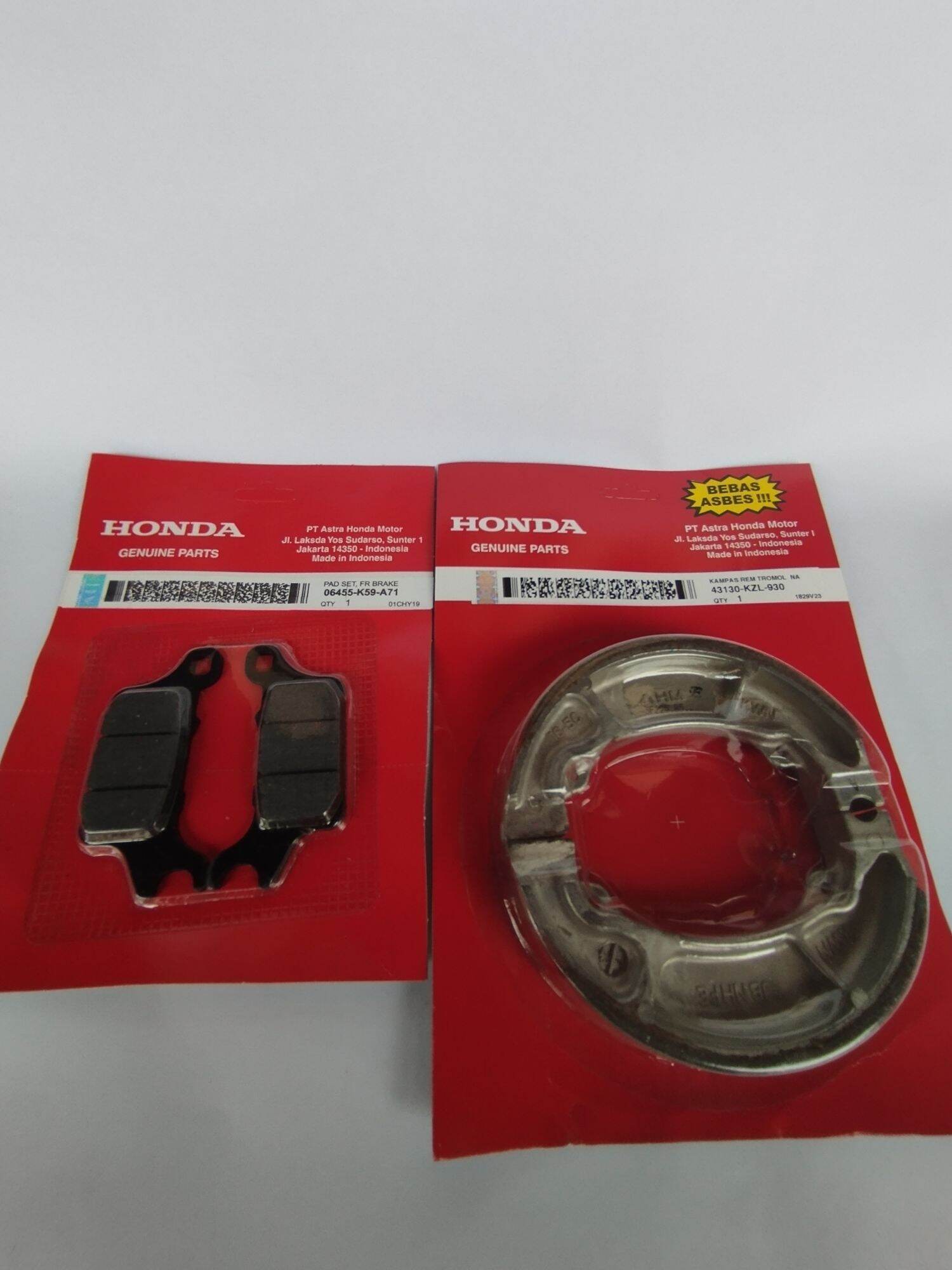 HONDA CLICK v2 125/150 GENUINE brakepads/brakeshoe set | Lazada PH
