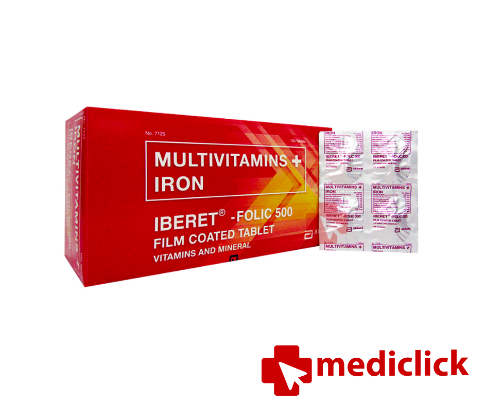 Iberet Follic 500mg 4 Tablets | Lazada PH