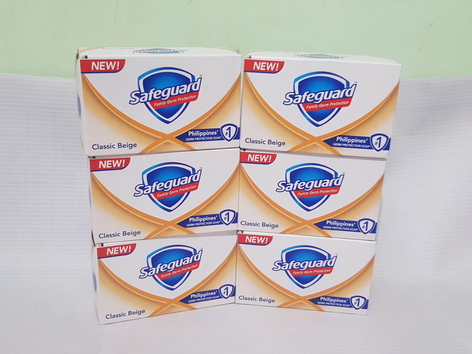 SAFEGUARD Body Soap, Classic Beige (pack of 6 pieces x 125 grams ...