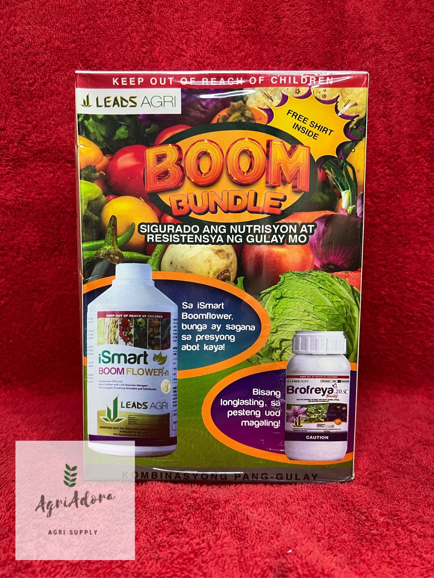 Boom Bundle **Boom Flower 1 Liter and Brofreya 100mL** with FREE SHIRT ...