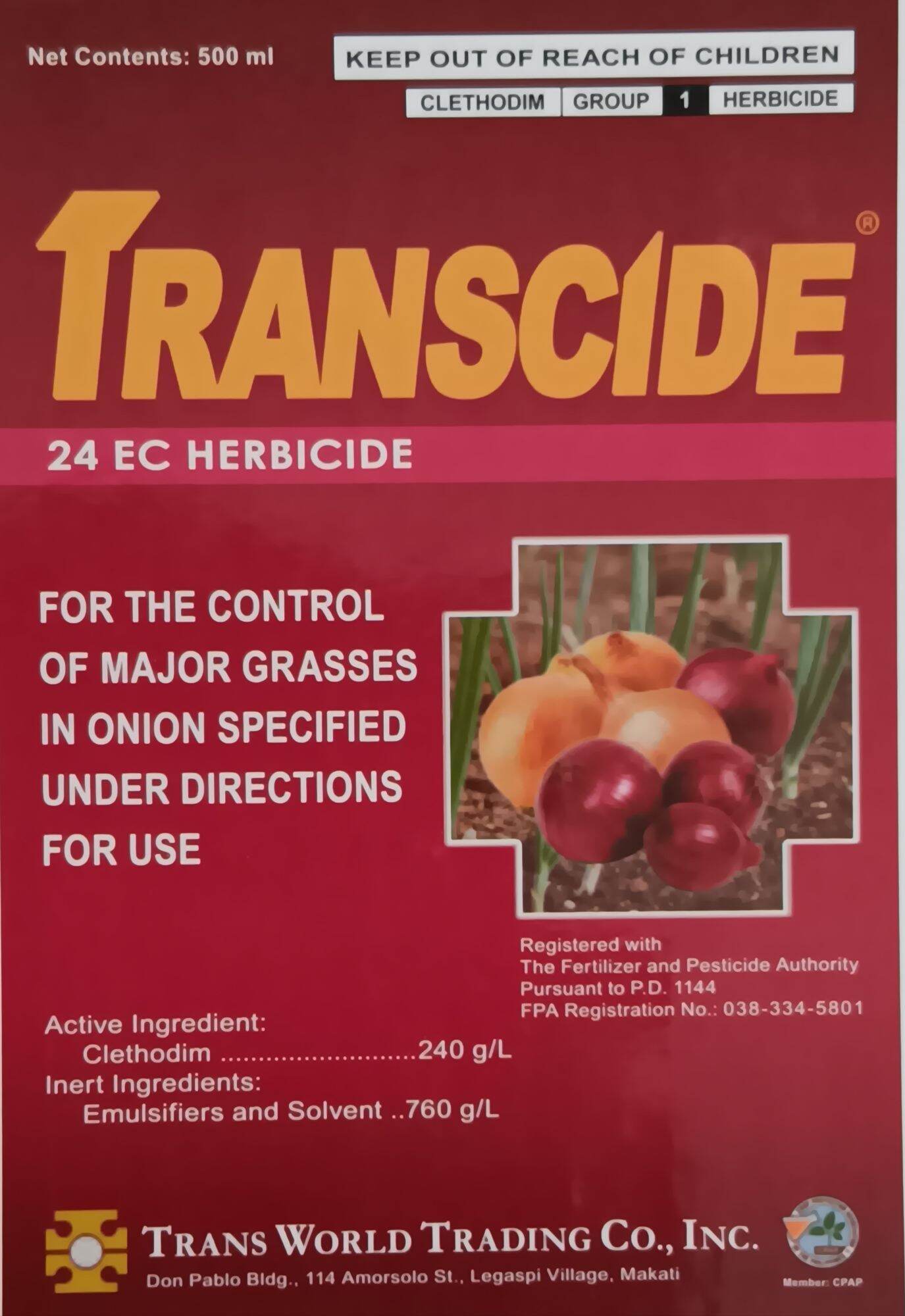 Transcide 24 EC Herbicide ( 500ml ) | Lazada PH