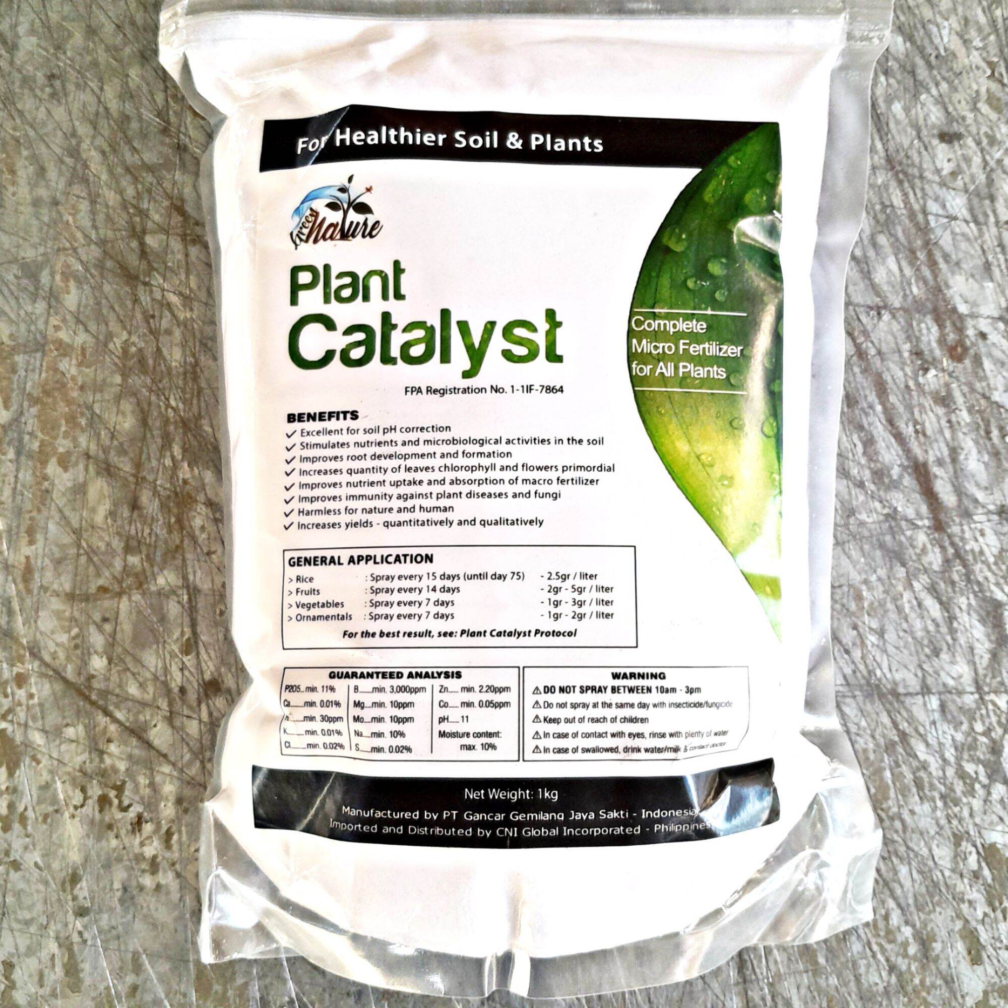 GREEN NATURE PLANT CATALYST (1 KILO) MICRONUTRIENT / TRACE ELEMENTS ...