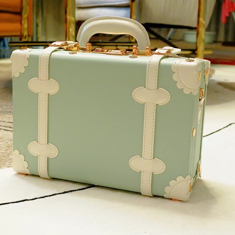 Handmade Suitcase Retro Suitcase Business Briefcase Small Suitcase Men ...