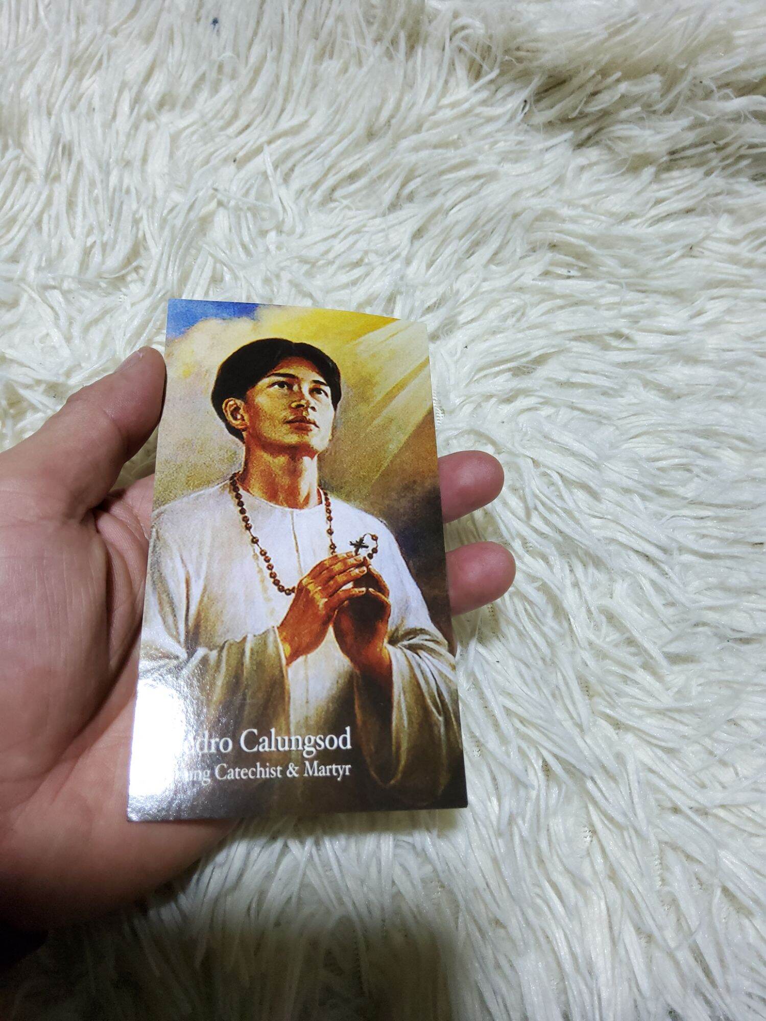 St. Pedro Calungsod with Prayers Stampita - Holy Cards | Lazada PH