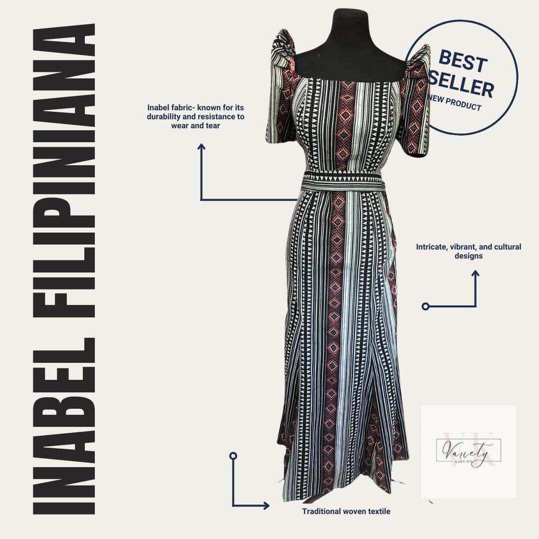 Elegant Geometric Ethnic Inabel Filipiniana | Lazada PH