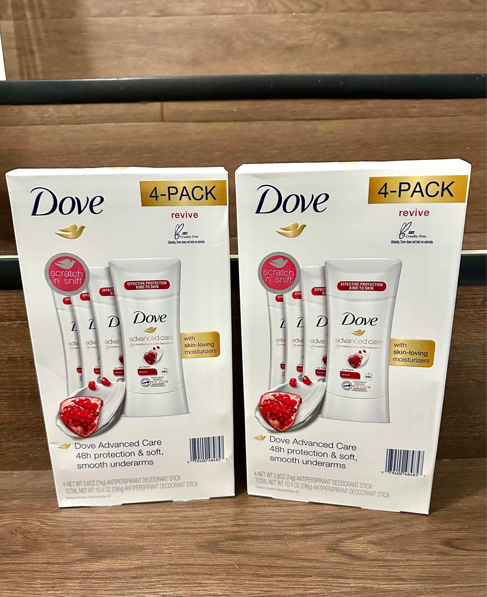 Imported Dove 48H Protection Antiperspirant Deodorant 4-Pack for Women ...