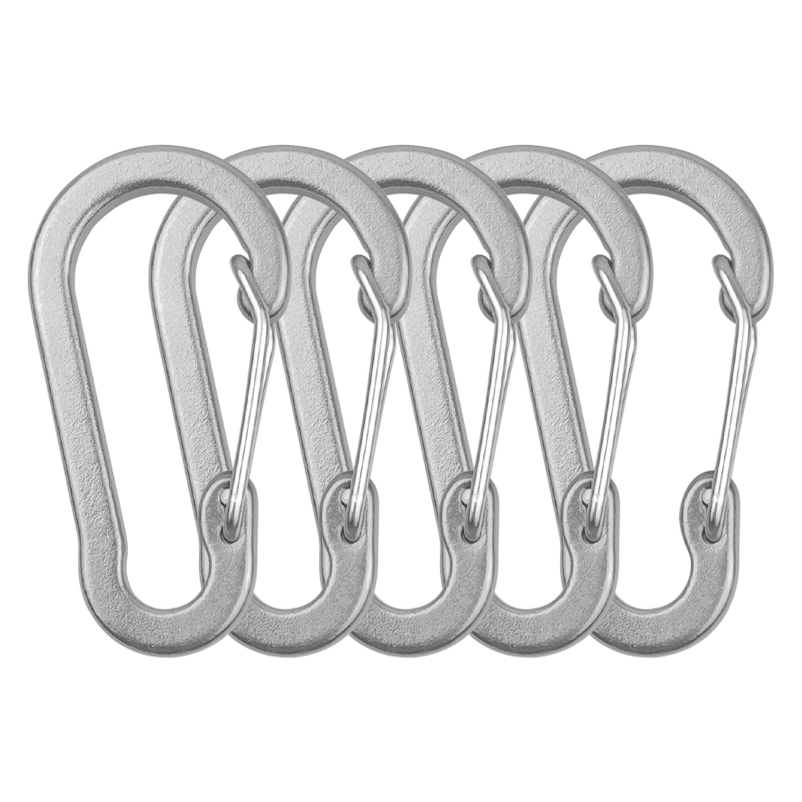 5/10pcs Carabiner Clips Mini Aluminum Alloy Keychain Carabiner Clip D ...
