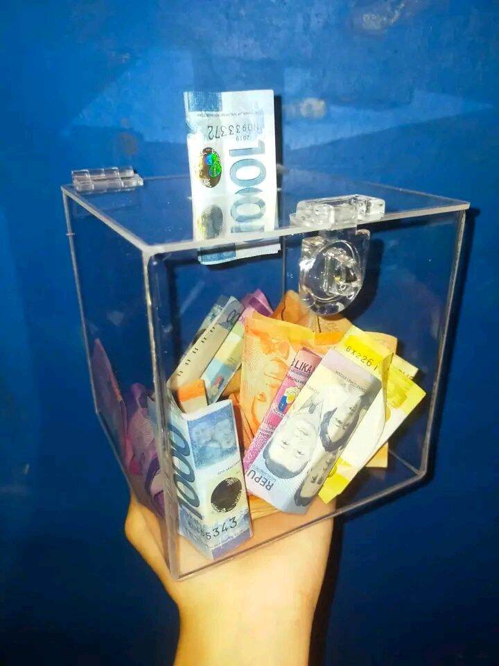 Suggestion box/Tipbox/ Donation box or Alkansiya Acrylic Transparent ...