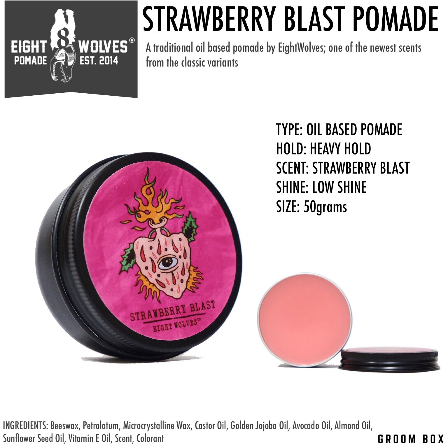 Eight Wolves Strawberry Blast Pomade | Lazada PH