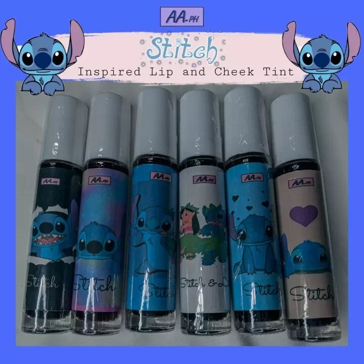 Set of Stitch Inspired Gel Based Lip and Cheek Tint 10ml (7pcs ...