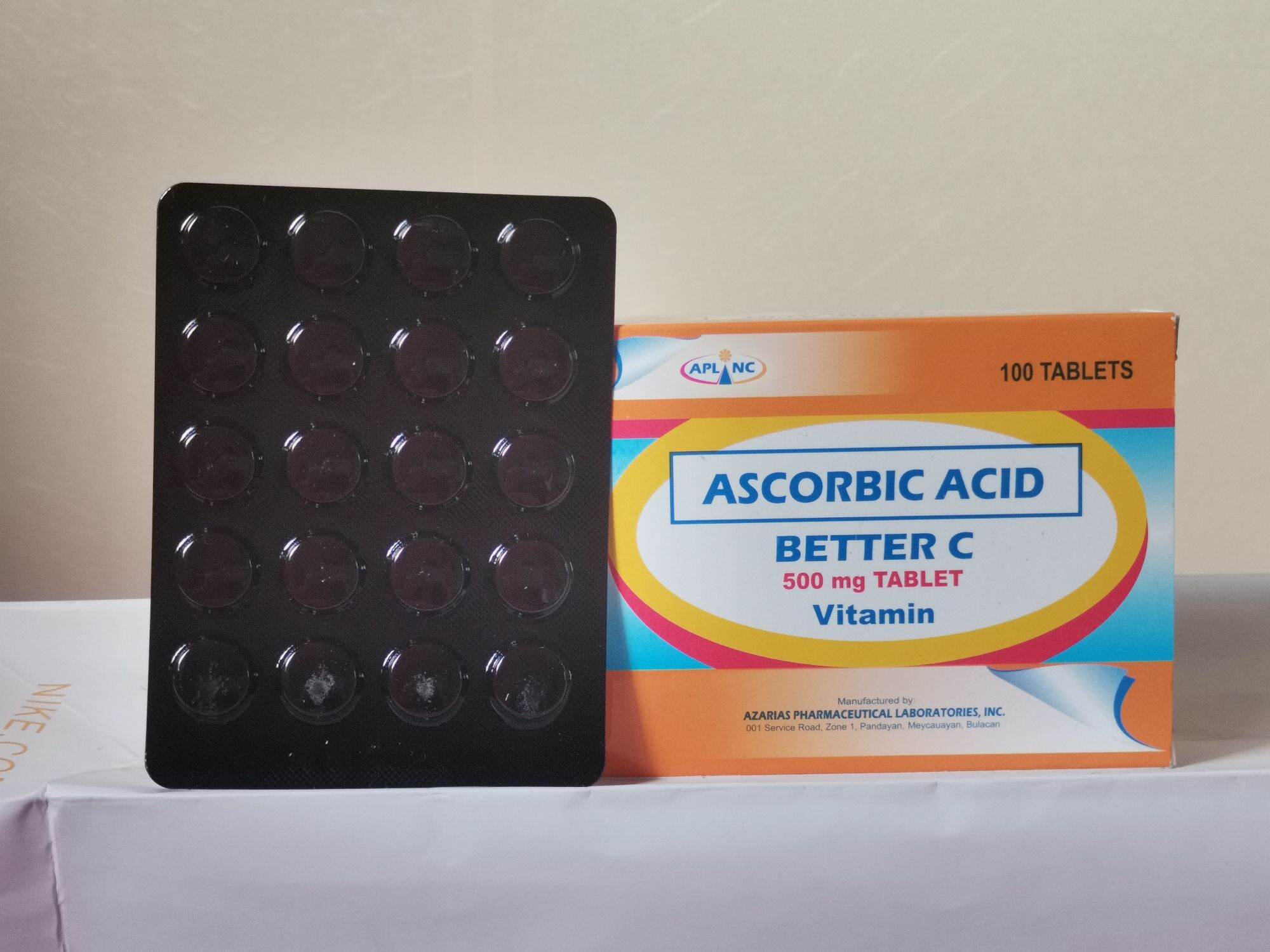 Ascorbic Acid 500mg Vitamin C 1 box 100's | Lazada PH