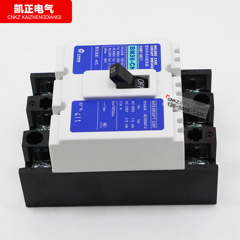 Origional Product Genuine Shilin Shihlin Plastic Shell Circuit Breaker Air Switch BM30-CN 3P 30A ...