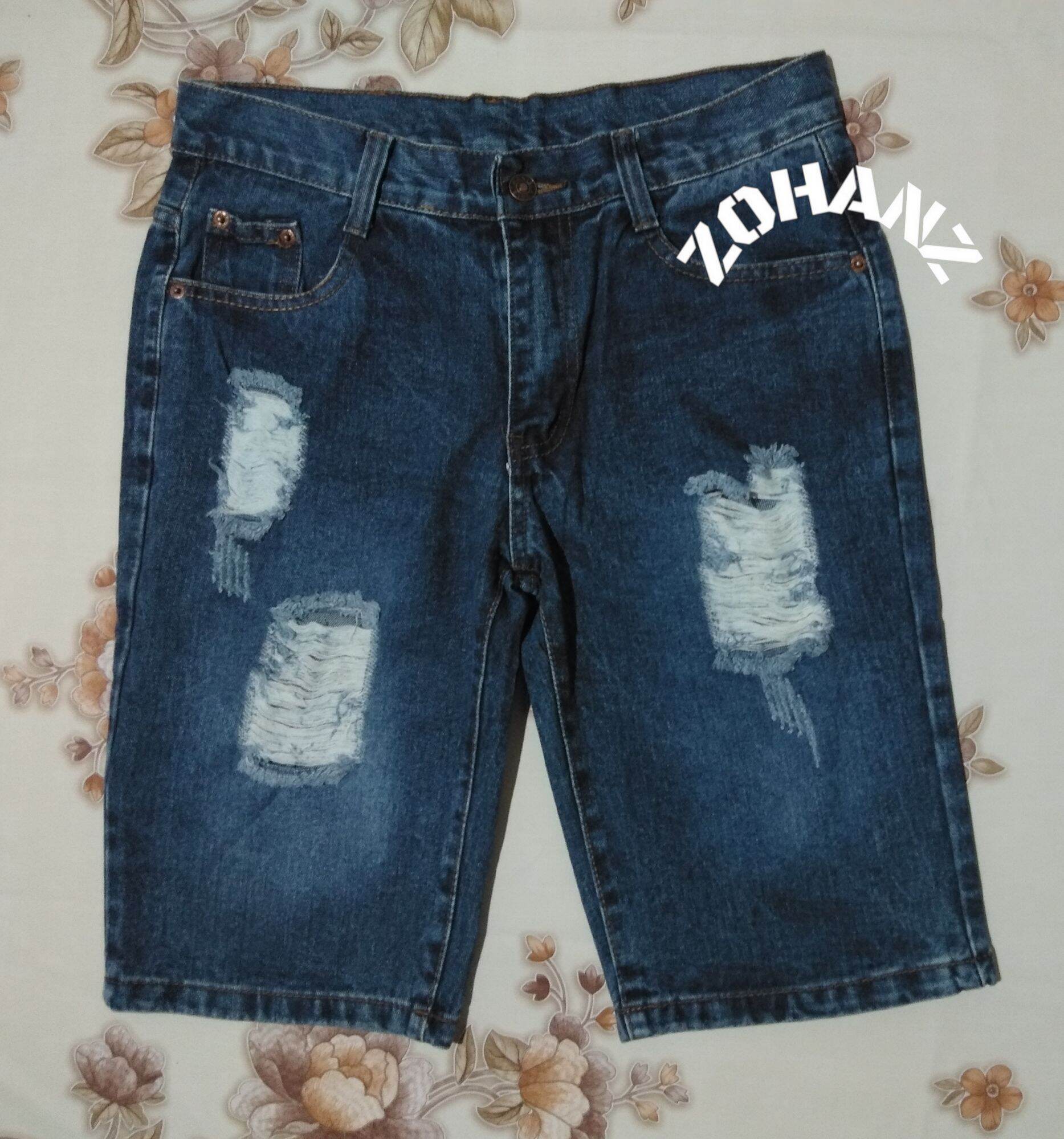 TATTERED DENIM (BUTAS) MAONG SHORT FOR MEN | Lazada PH