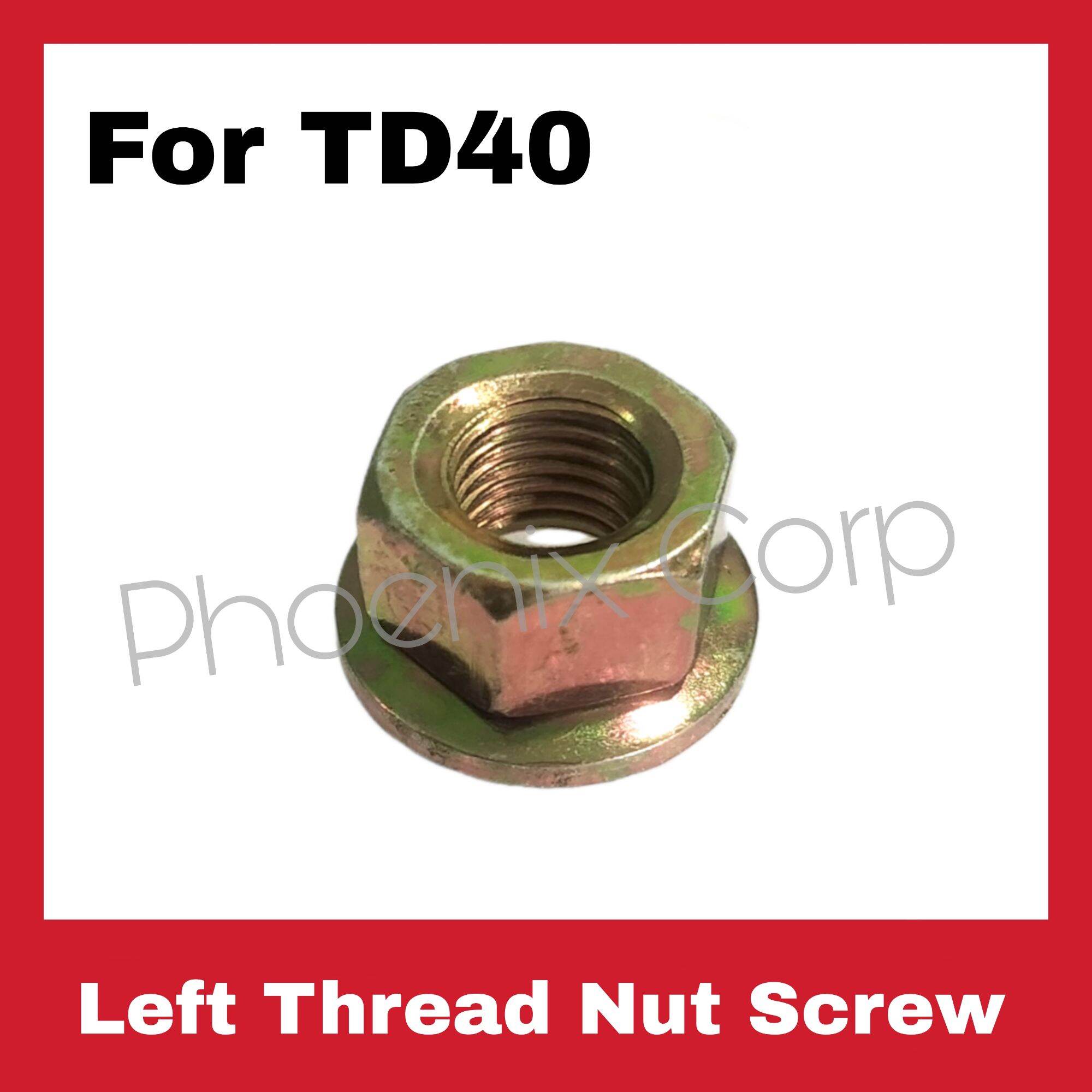 TD40 Left Thread Nut Screw for TD40 Grass Cutter Brush Cutter Spare ...