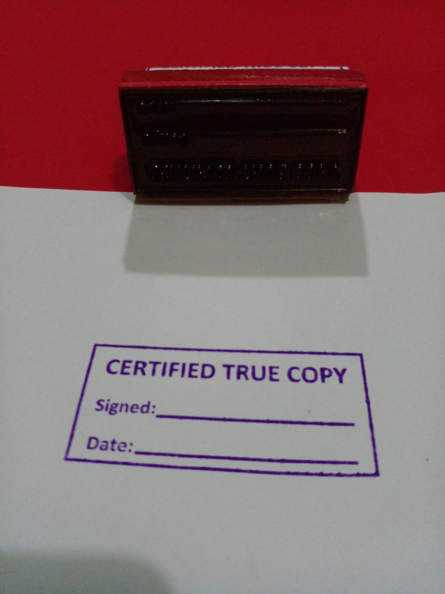 CERTIFIED TRUE COPY STAMP | Lazada PH