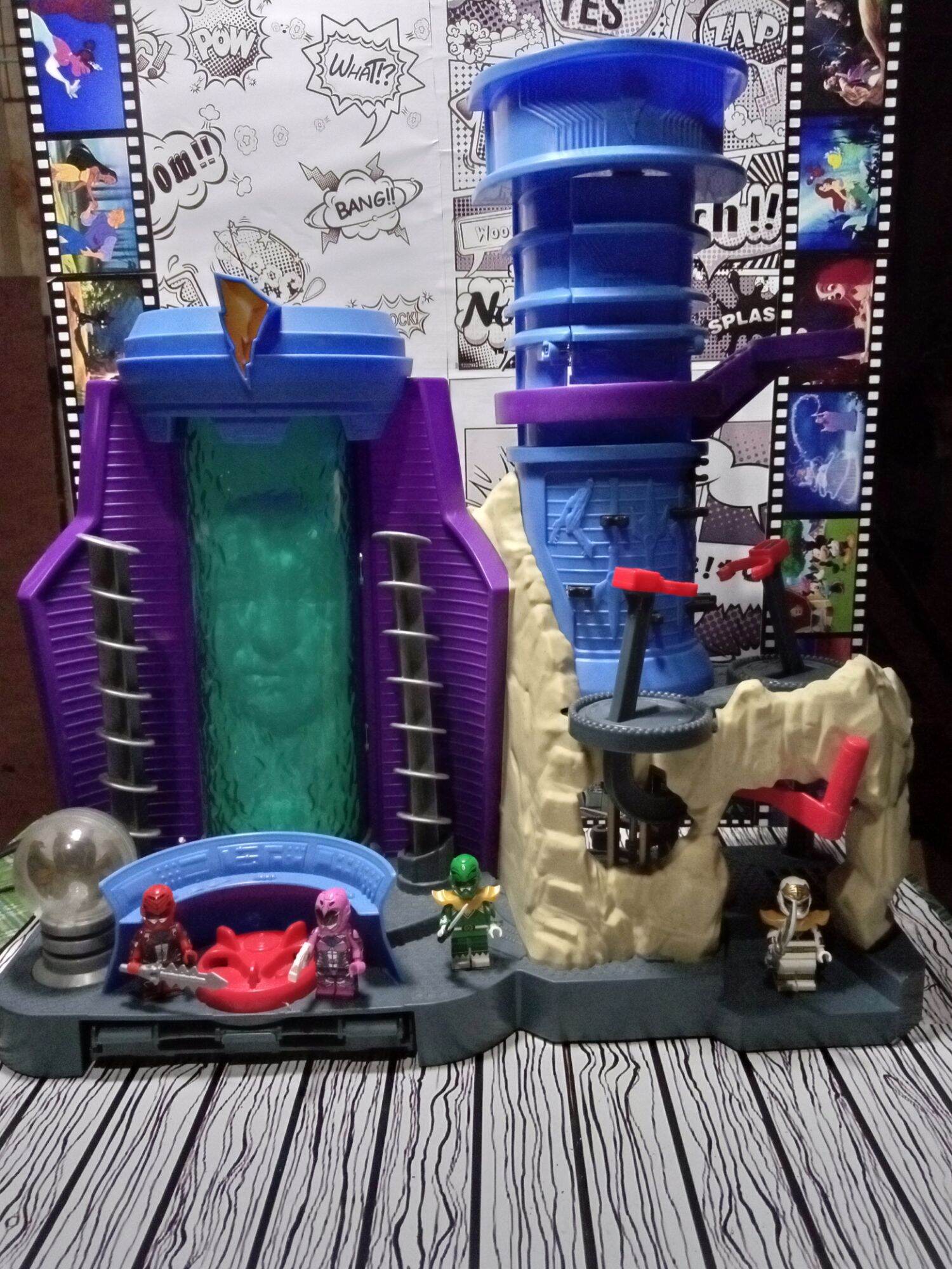 Imaginext Power Rangers Command Center w/ Non Lego Power Rangers Figure ...