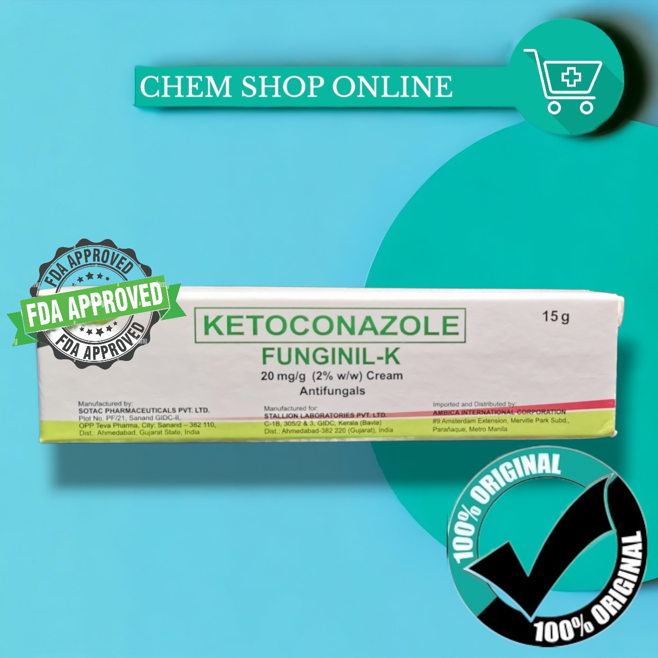 FUNGINIL-K - Keto C0naz0le Anti-fun.gal 15g skin cream | Lazada PH