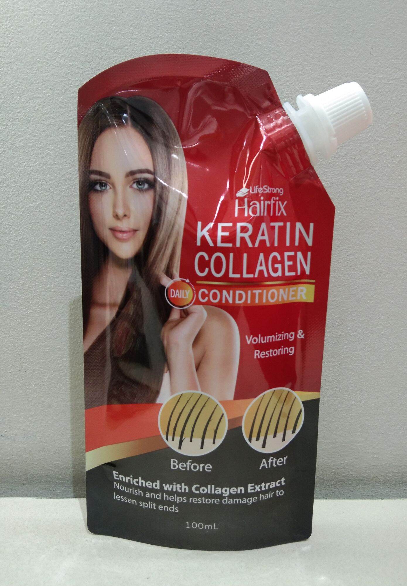 HAIRFIX KERATIN COLLAGEN VOLUMNIZING CONDITIONER 450ML | Lazada PH