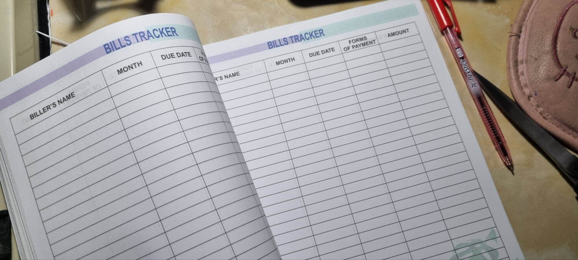 Personalized Budget Tracker , Bills Tracker Notebook | Lazada PH