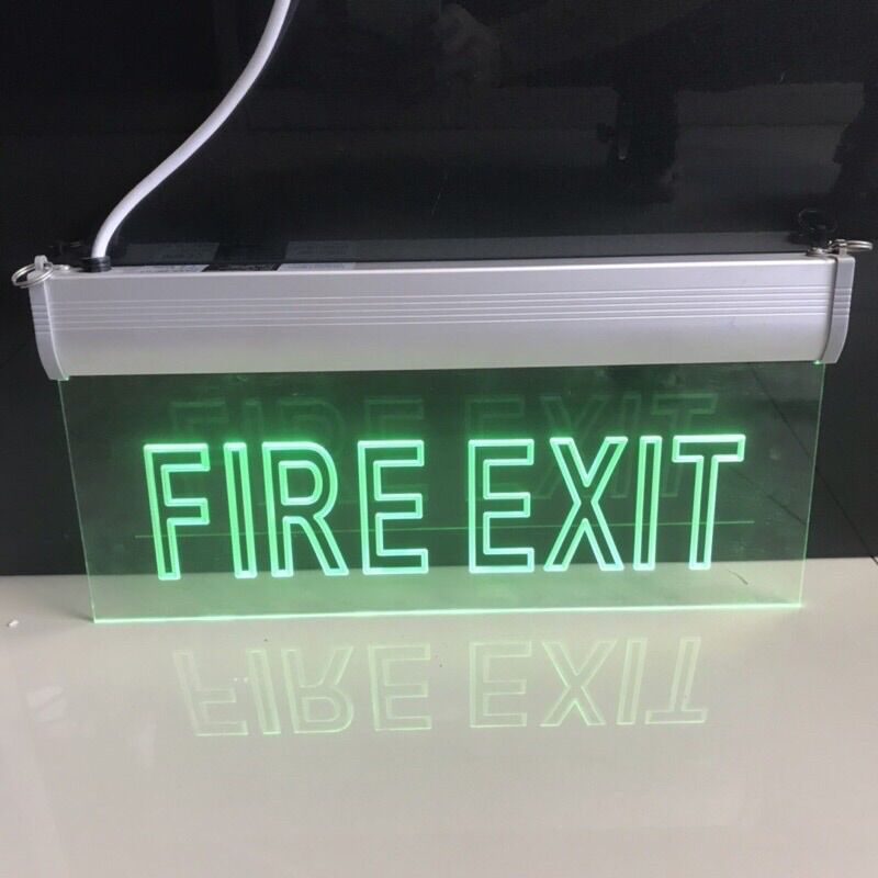 【COD & Ready】 Rechargeable Exit Fire Exit emergency light Construction ...