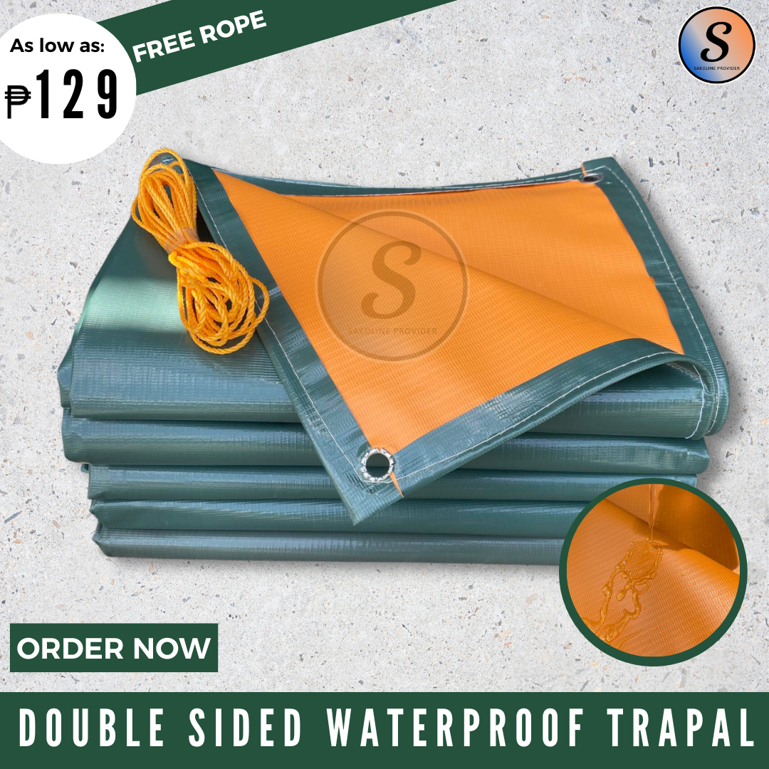 4x5ft ORIGINAL TRAPAL BRAND w/ ROPE 100% WATERPROOF/TRAPAL/LONA/TOLDA ...