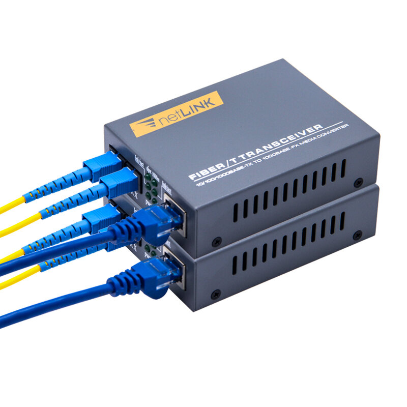 Netlink Fiber Optical Transceiver HTB-GS-0 3,000 M Dual Fiber Single ...