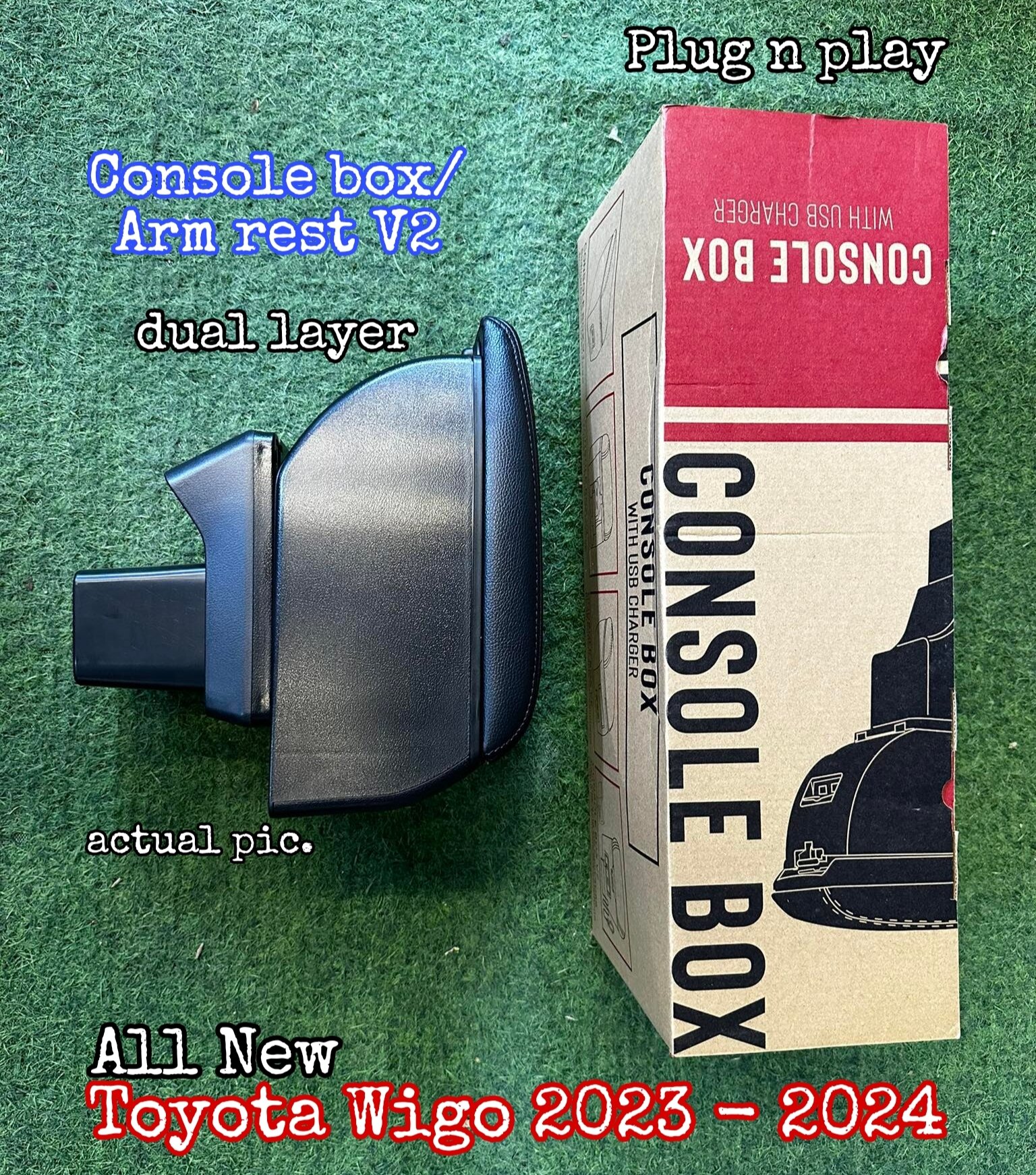 Toyota Wigo Arm Rest/Console box V2 2023-2024 | Lazada PH