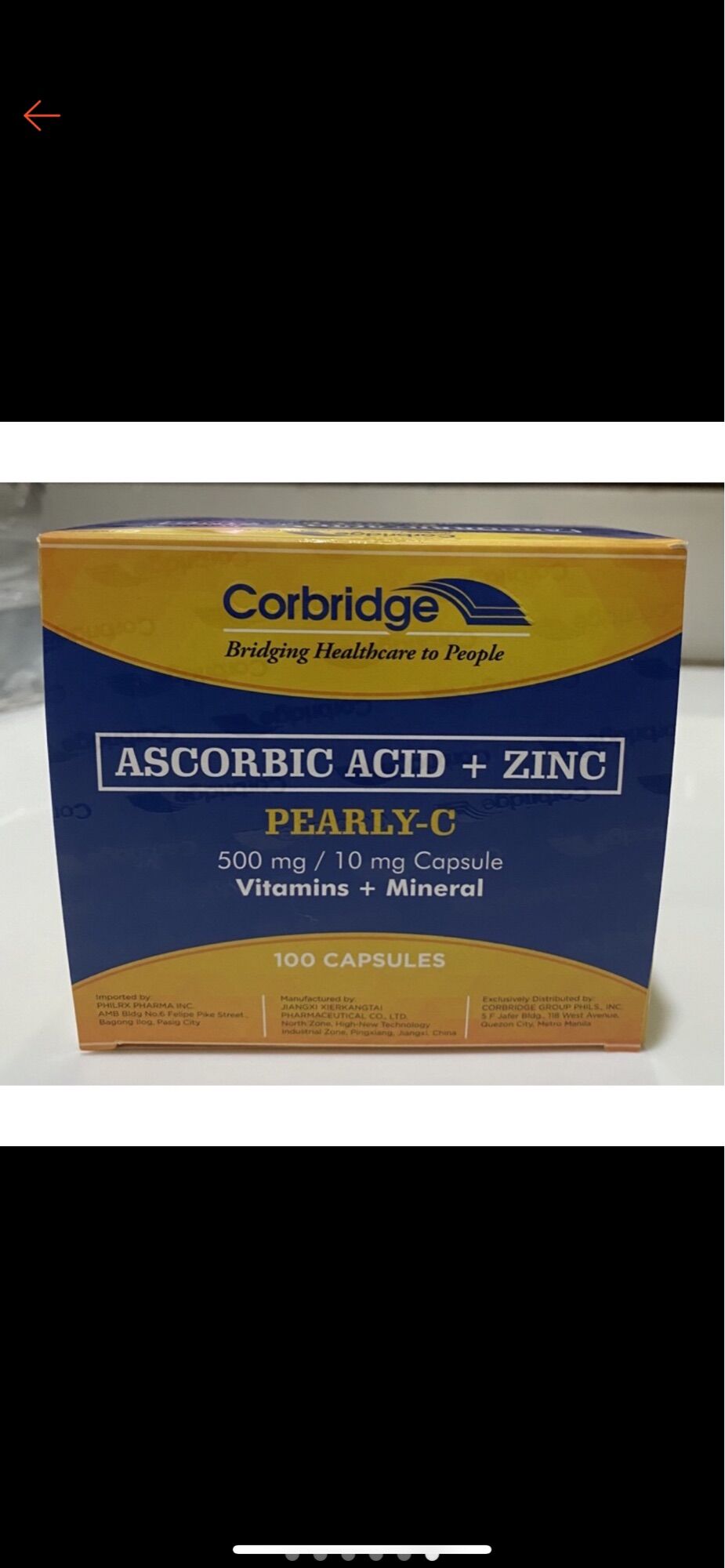 Pearly C Ascorbic Acid + Zinc | Lazada PH