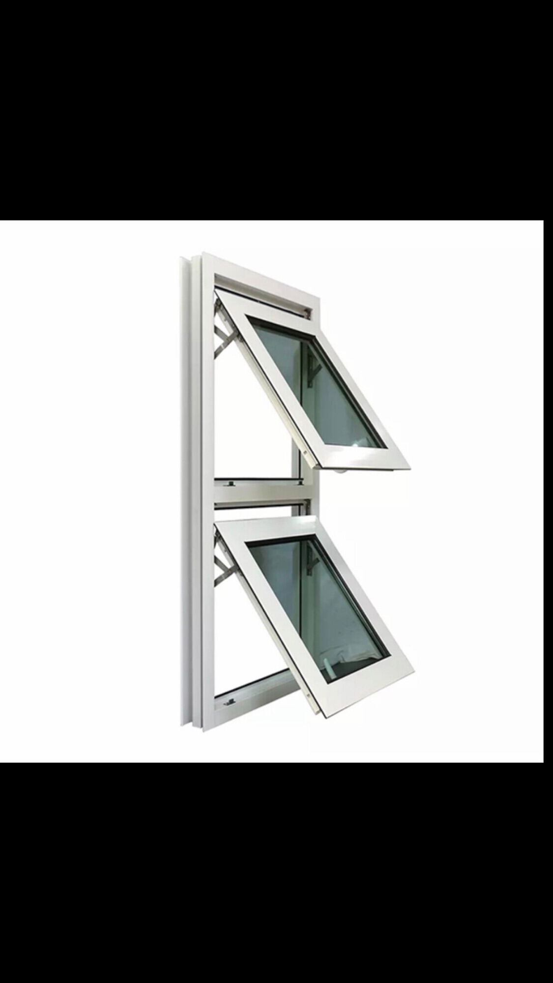 H-128cm x 58cm-W aluminum double awning window | Lazada PH