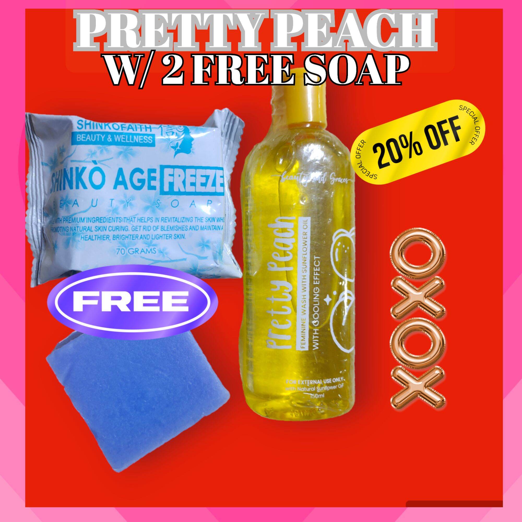 PRETTY PEACH Buy 1 get 2 SHINKO WHITENING SOAP 70g ORIG MONEYBACK ...