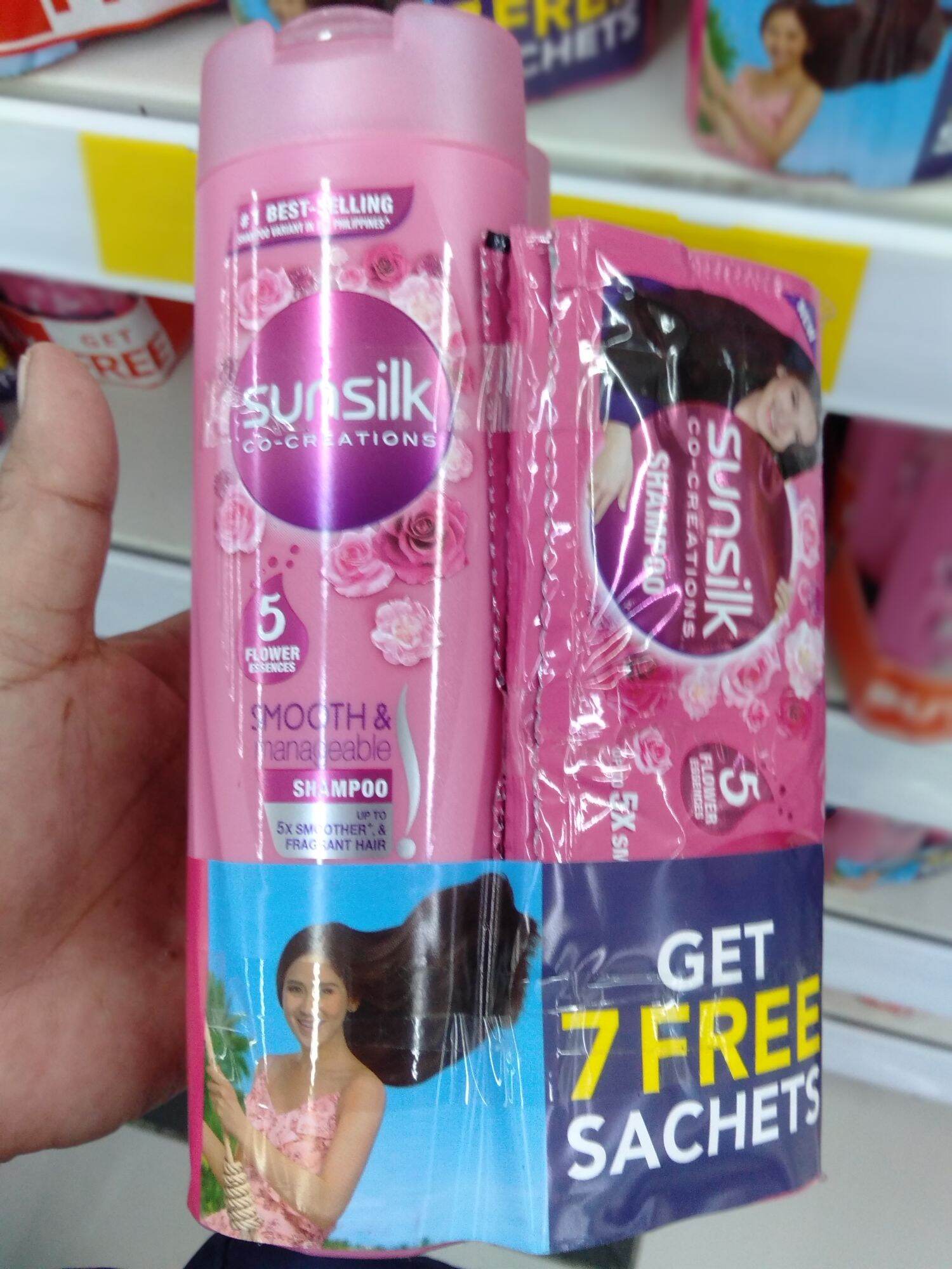 Sunsilk Co- Creations Smooth & manageable Shampoo 180ml. + Free 7 ...