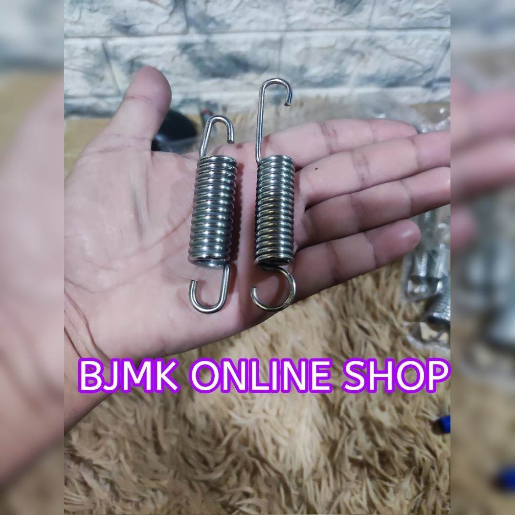 STAINLESS CENTER STAND SIDE STAND FREE EHE (17s)( HONDA CLICK V1 V2 ...