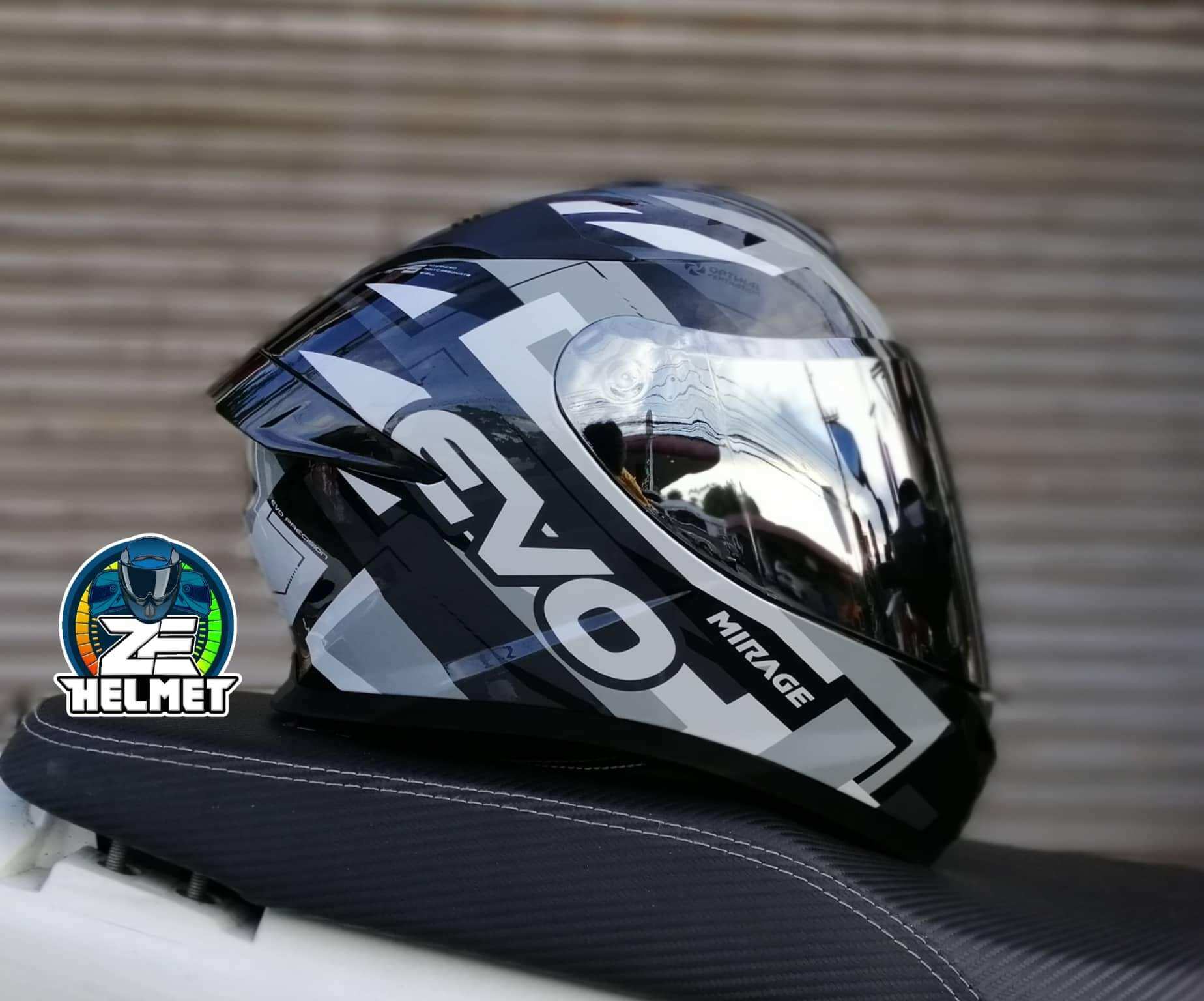 EVO SVX-02 MIRAGE GRAY FULL FACE | Lazada PH